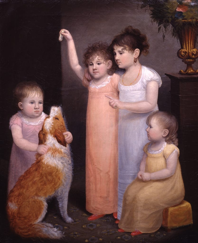 The Children of the Artist with a Dog