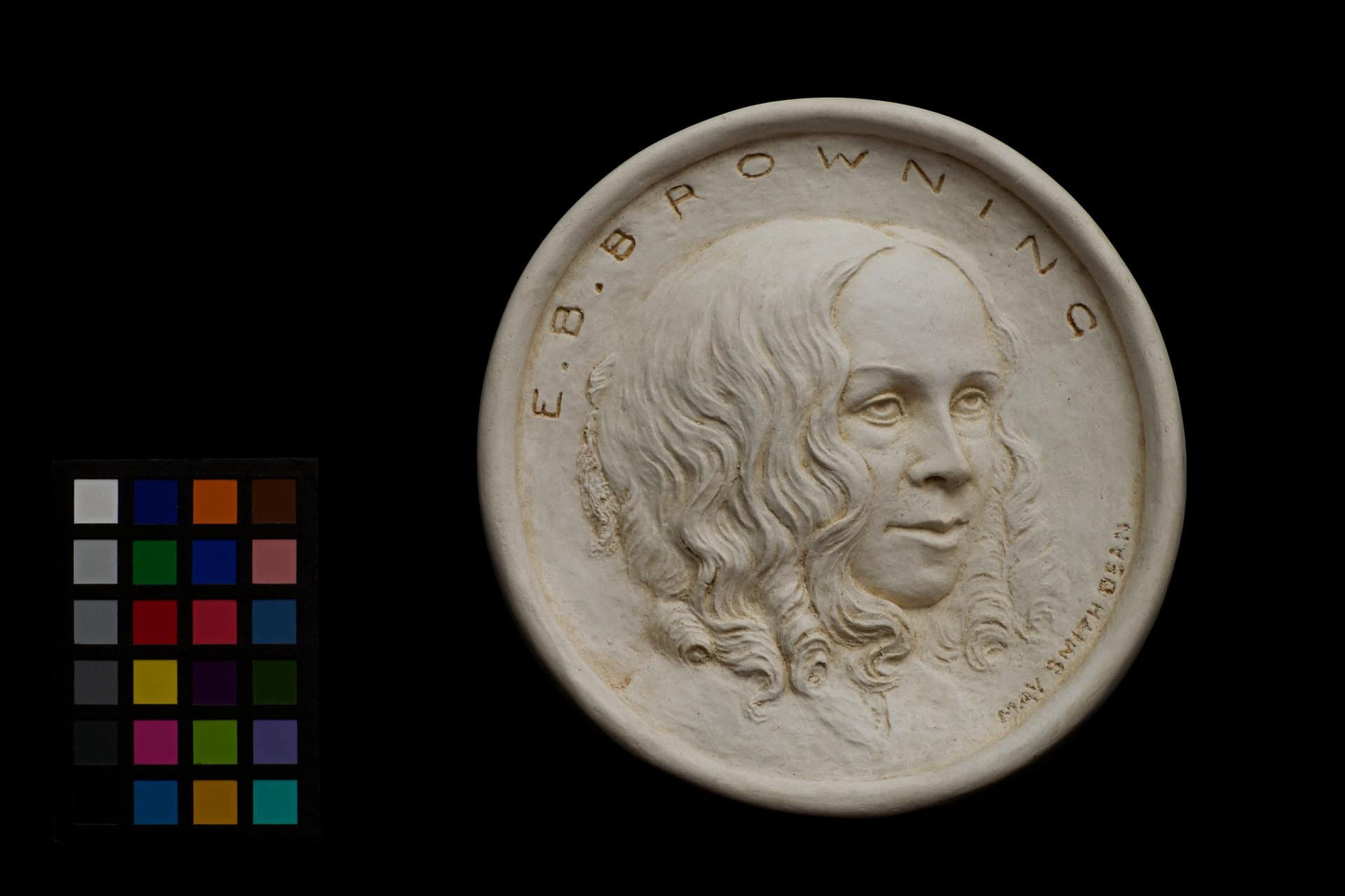 Plaster Medallion of Elizabeth Browning