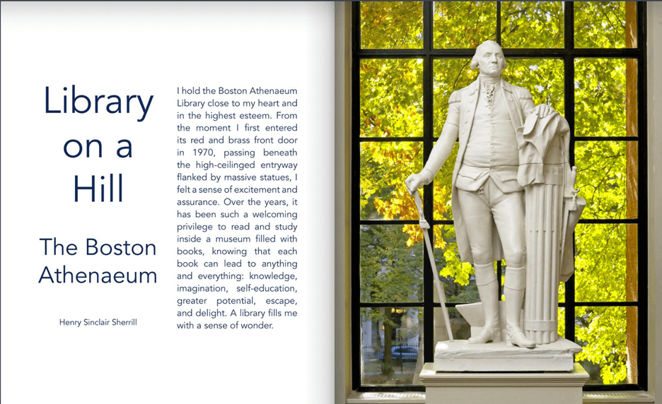 Library on a Hill - VIM magazine article - Boston Athenaeum